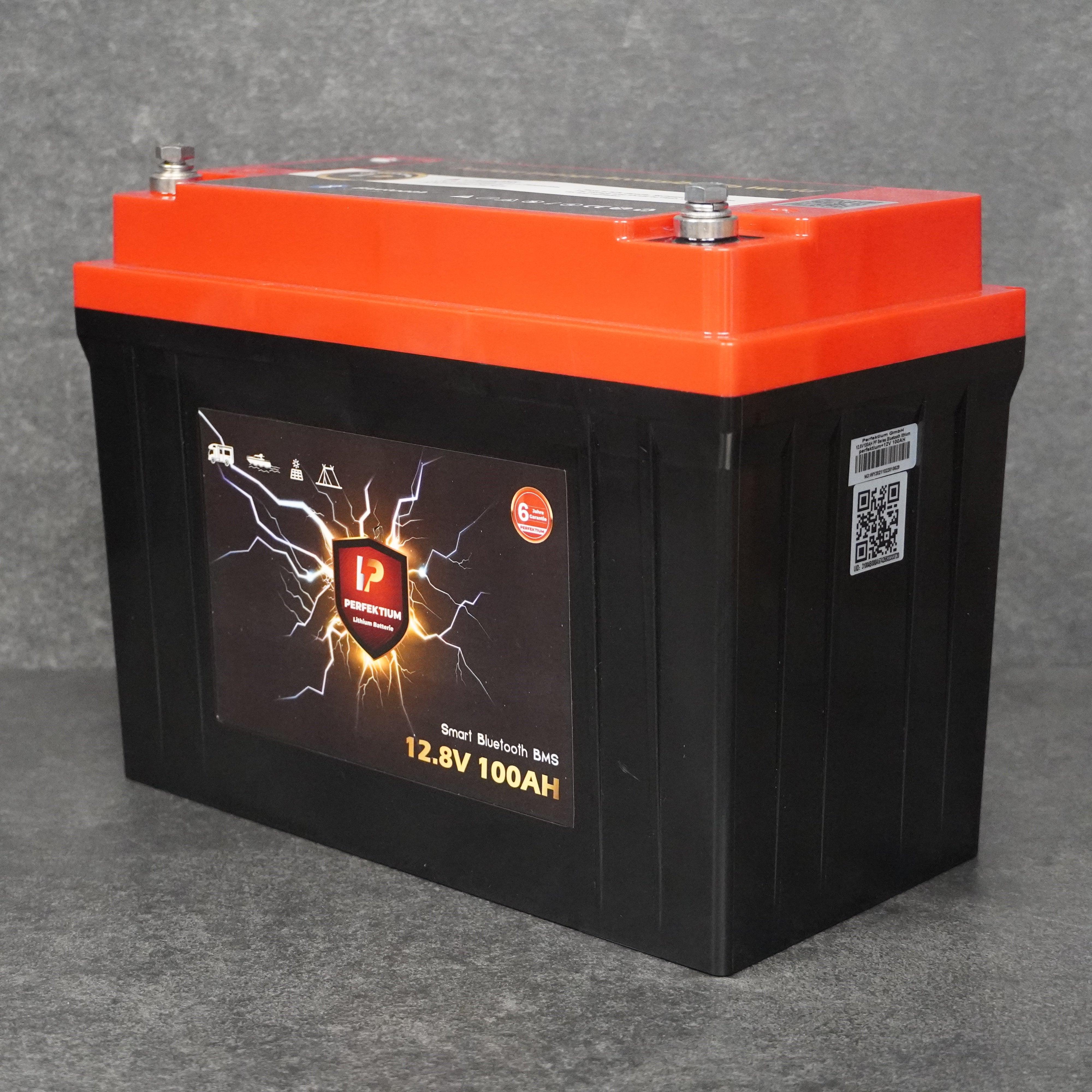 Smart LiFePO4 Lithium Battery - 12.8V, 100Ah, Bluetooth, and Heating ...