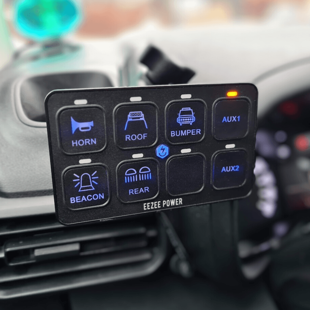 Eezee Power Switch Panel - Control 8 12V Accessories with Ease